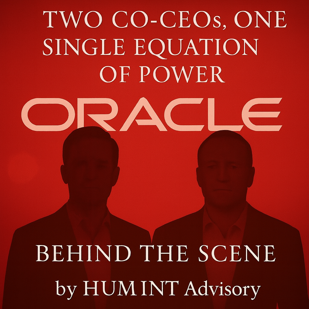 🔵 Oracle: Two Co-CEOs, One Single Equation of Power – HUMINT Advisory®